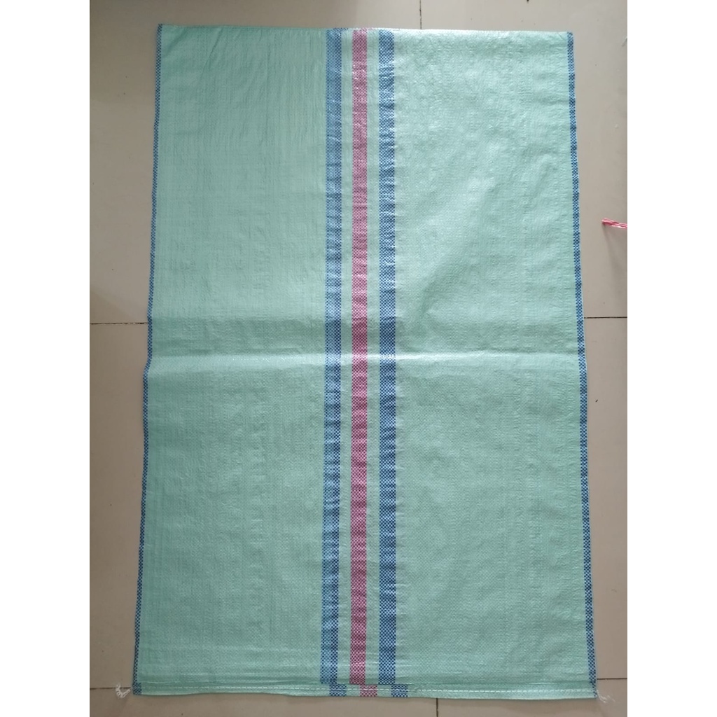 Jual (PAKET ISI 10) KARUNG PLASTIK UKURAN "75X115 CM" HIJAU TUA LIST ...