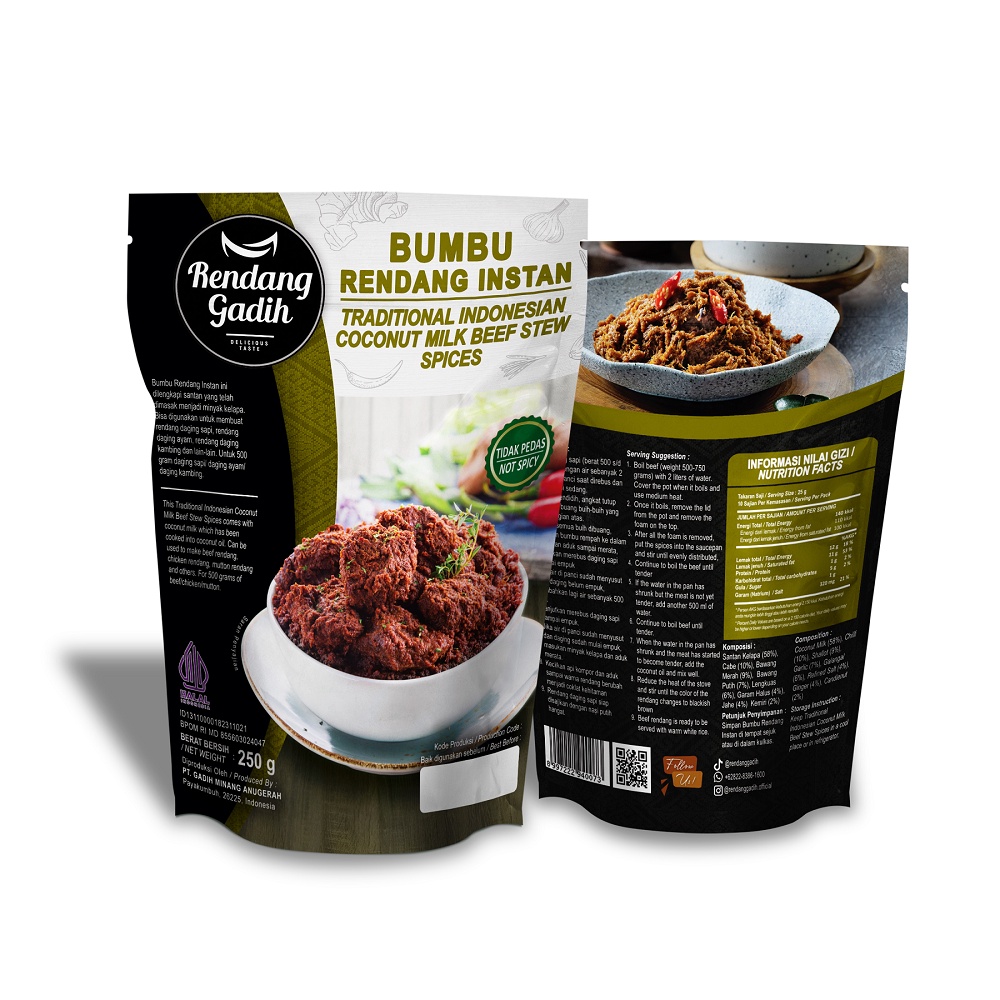 Jual Rendang Gadih - Bumbu Rendang Instan 250 g | Shopee Indonesia