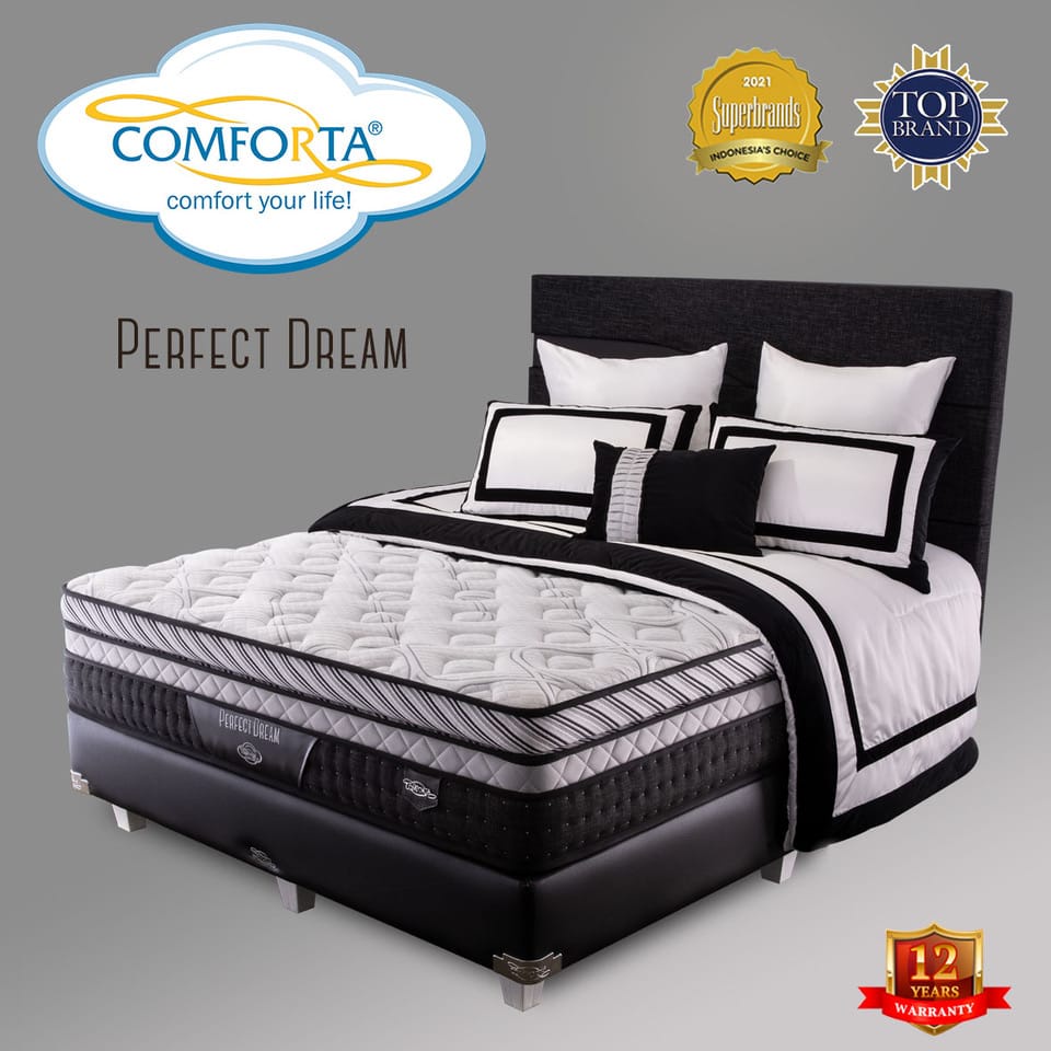 Jual Spring Bed Comforta Perfect Dream Full bed set Divan Perfect dan ...