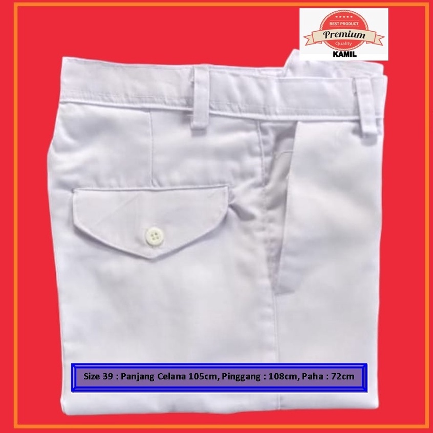 Jual KAMIL - Formal Men's White Trousers / Celana Formal Putih Cowok Premium Celana Kerja Putih ...