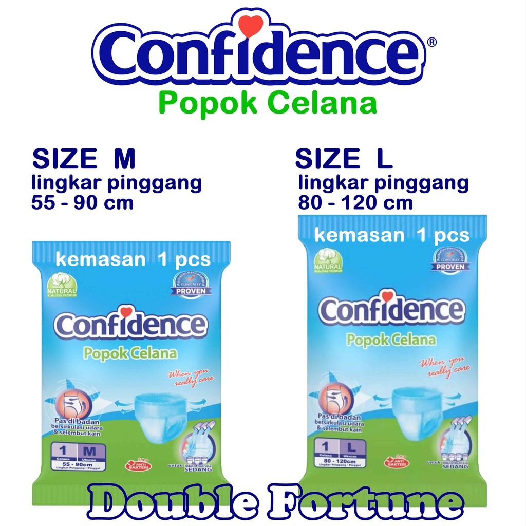 Jual CONFIDENCE Popok Celana Dewasa Sachet 1 pcs | Shopee Indonesia