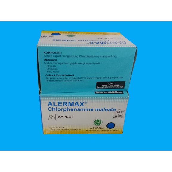 Jual ALERMAX TABLET PER BOX ISI 10 STRIP (CTM) | Shopee Indonesia