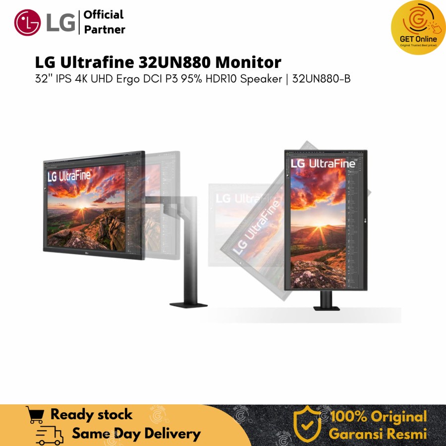 Jual Monitor LED LG 32UN880 32UN880-B 32" Ultrafine Display 4K HDR10 ...