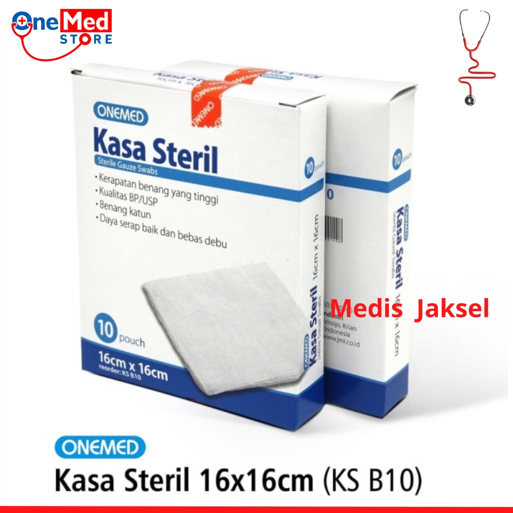 Jual Onemed Kasa Kassa Steril Sterile 16x16 Penutup Luka Perban ...