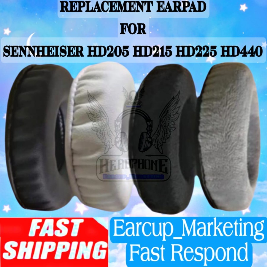 Jual Earcup Pad Sennheiser HD205 HD215 HD225 HD440 Senheiser HD 205 215 ...