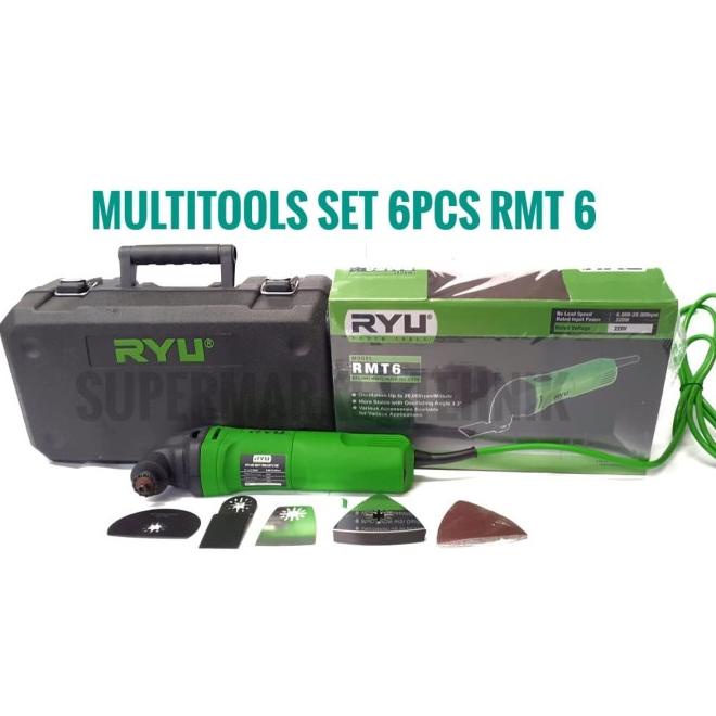 Jual Mesin Multi Cutter Oskilasi Tools Set Rmt 6 Ryu-Multi Tools Set 6 ...