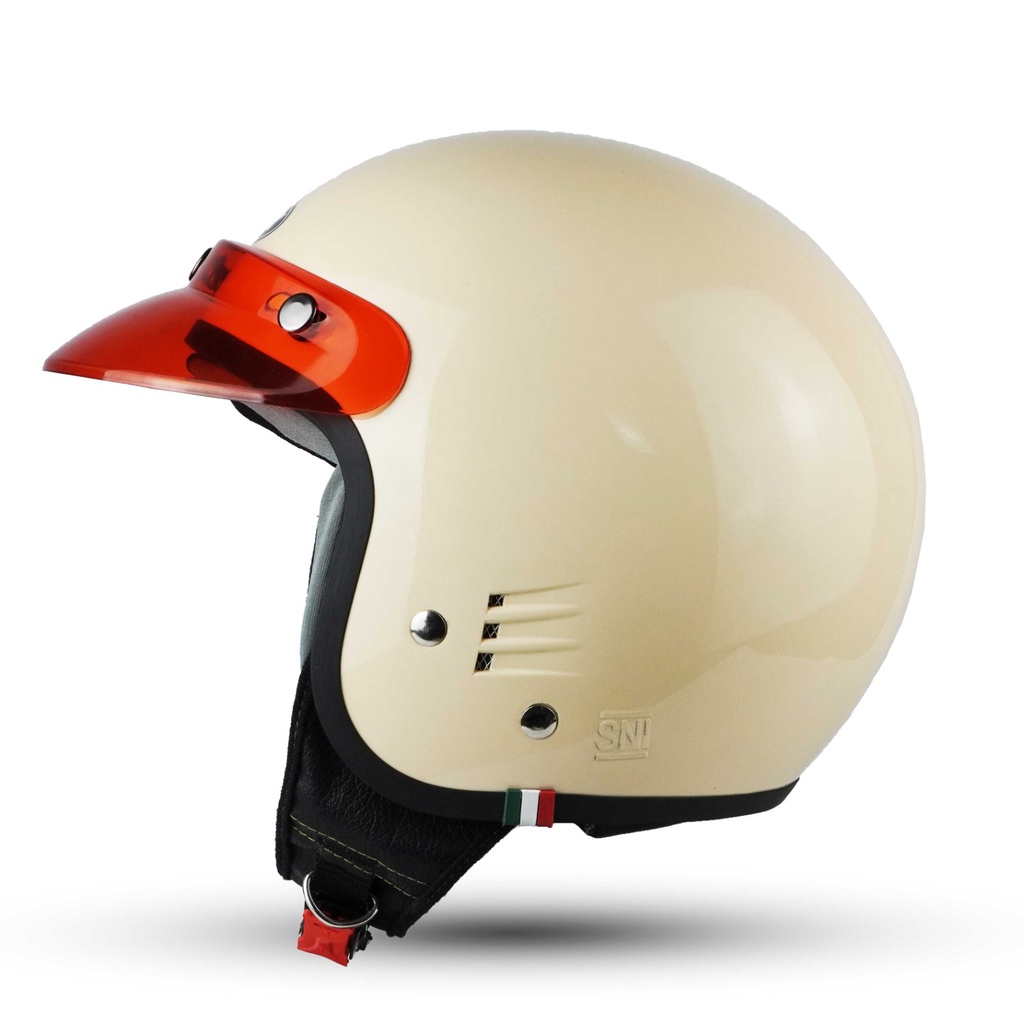Jual Helm Polos Retro Bogo Dewasa Pria Wanita SNI kekinian | Shopee ...