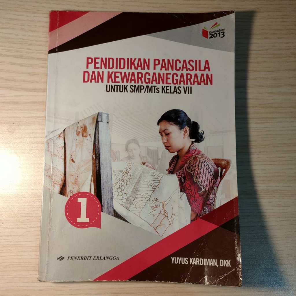 Jual Pendidikan Pancasila dan Kewarganegaraan untuk SMP/MTs Kelas VII Erlangga [BUKU BEKAS ...