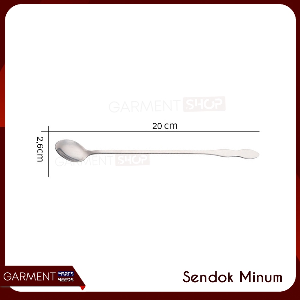 Jual Sendok Pengaduk Minuman Kopi Teh Stainless Steel Gagang Panjang ...