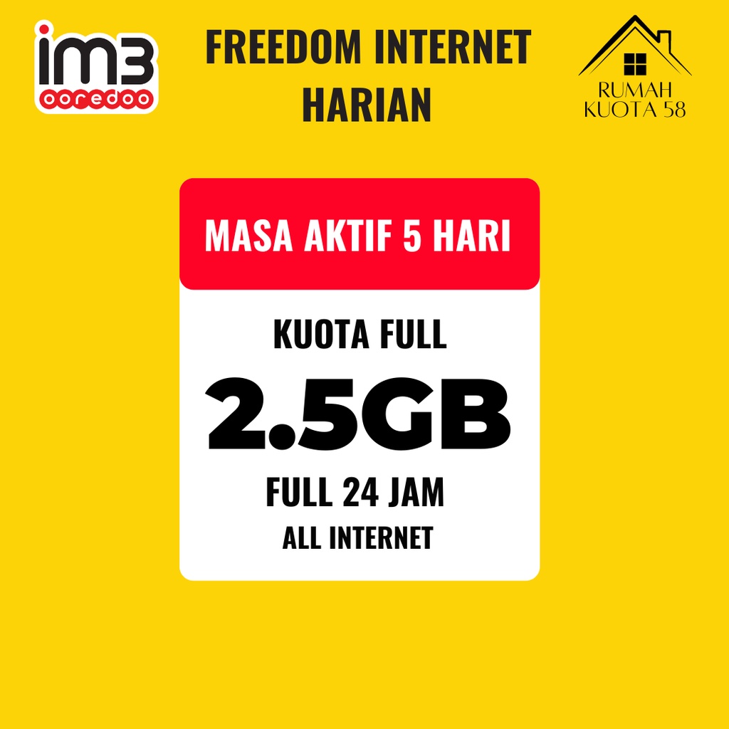 Jual KUOTA INDOSAT DATA FREEDOM INTERNET PROMO TANPA CEK NOMOR | Shopee ...