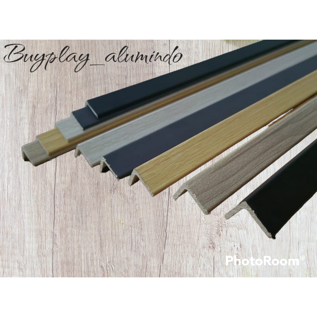 Jual Lis L Siku Penutup WPC Wood Panel PVC Wallpanel Uk 145cm x 2cm x ...