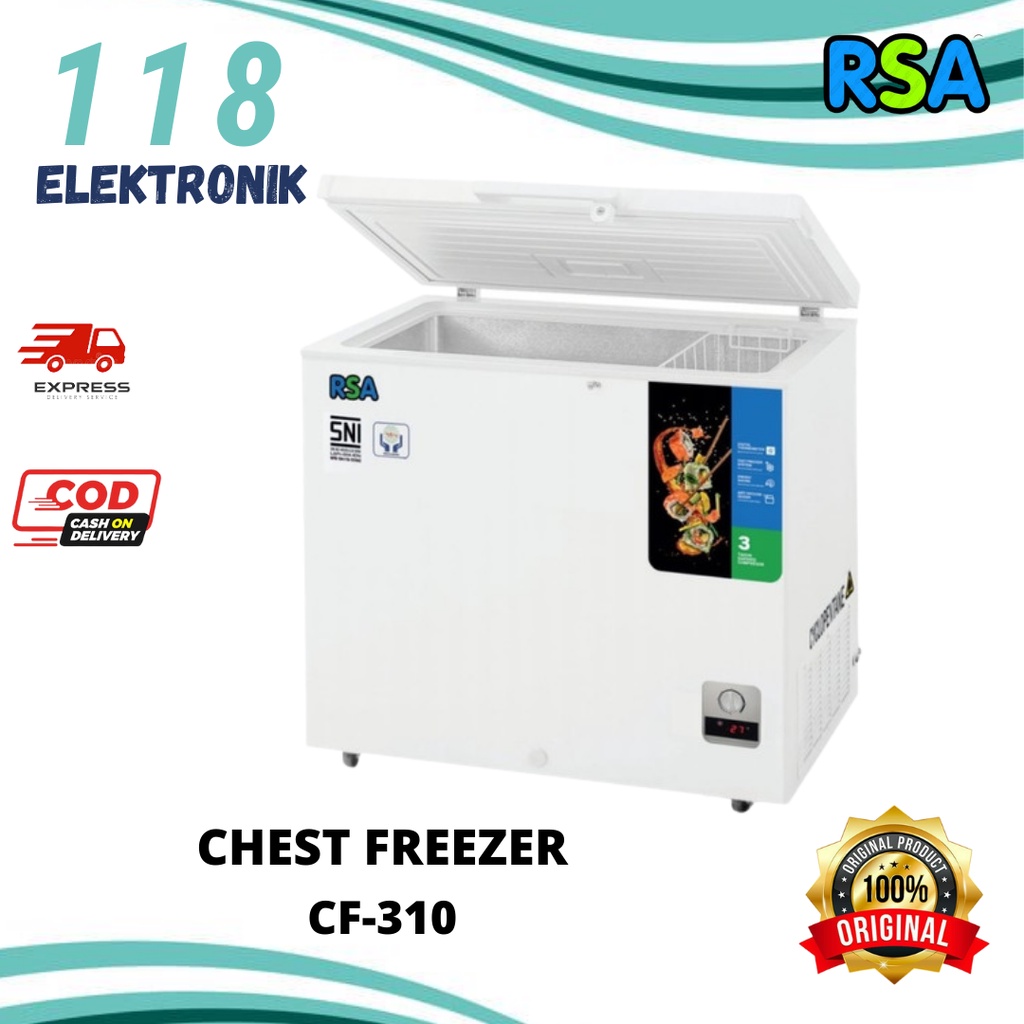 Jual RSA Chest Freezer CF-110 / CF-160 / CF-210 / CF-310 | Shopee Indonesia