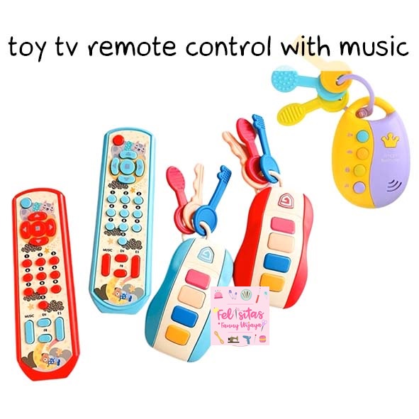 Jual Children Car Key Toys TV Remote Control with Music - Z109 | Shopee ...