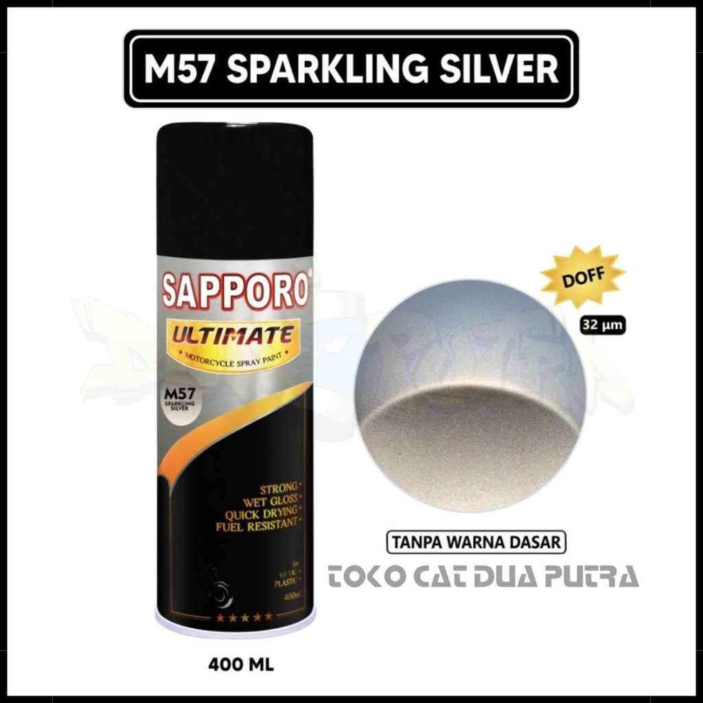 Jual Sapporo Ultimate 400ml M57 Sparkling Silver (Doff) | Shopee Indonesia
