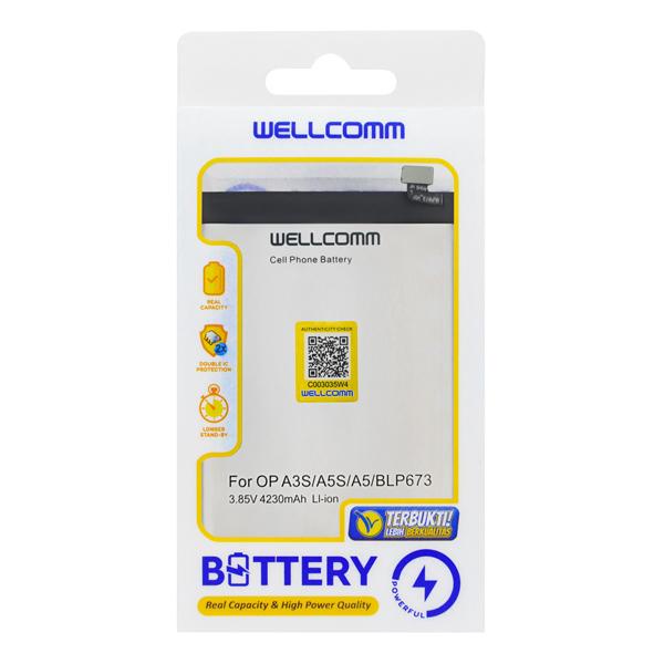Jual Wellcomm Baterai Oppo A3s A5s A7 A31 2020 C1 C2 Double IC | Shopee ...