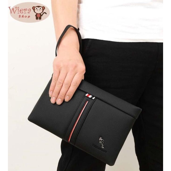 Jual Executive Clutch Tas Tangan Handbag Pria Import Leather PU ...