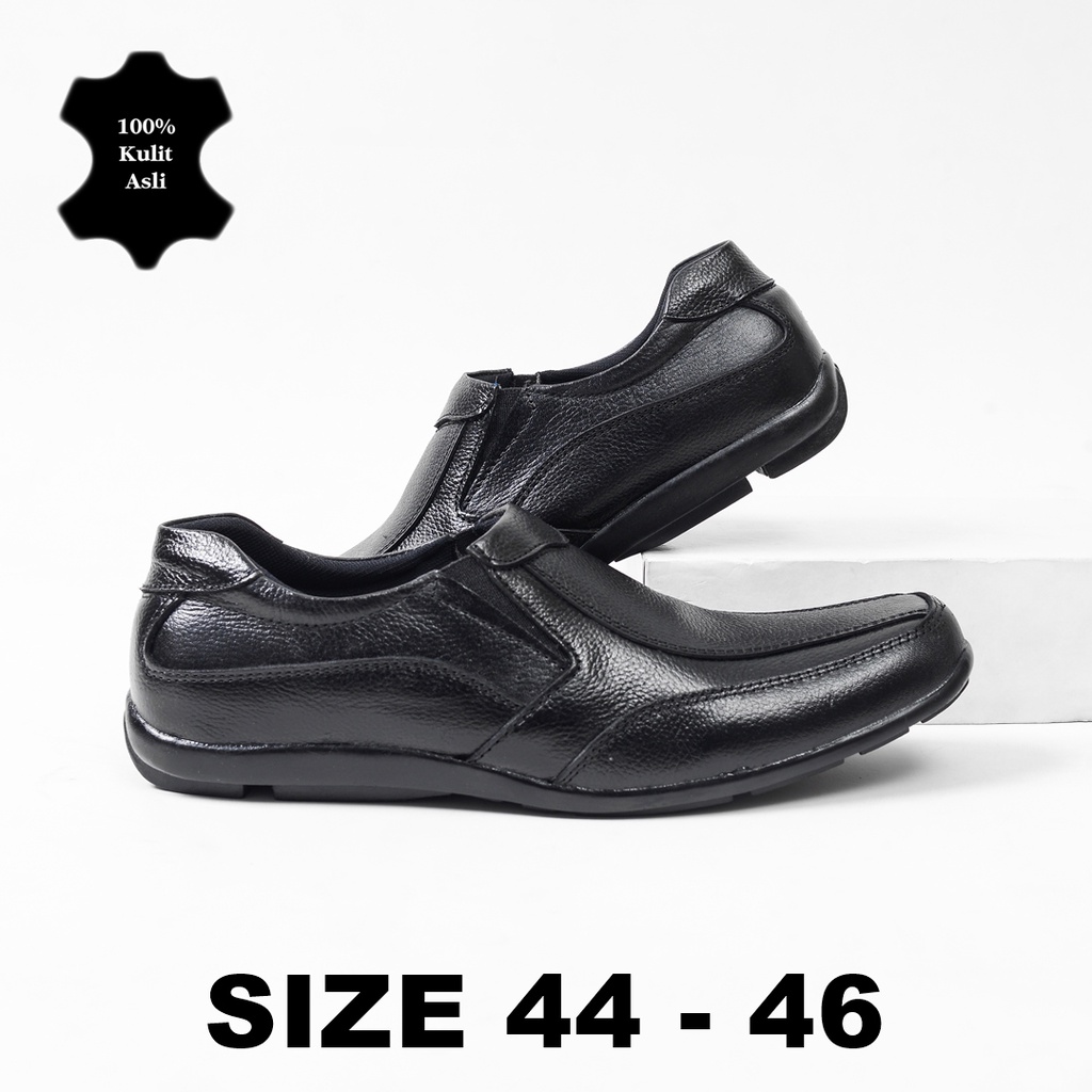 Jual Sepatu Pantofel Sepatu Kulit Asli Pria Formal Casual Santai Size ...
