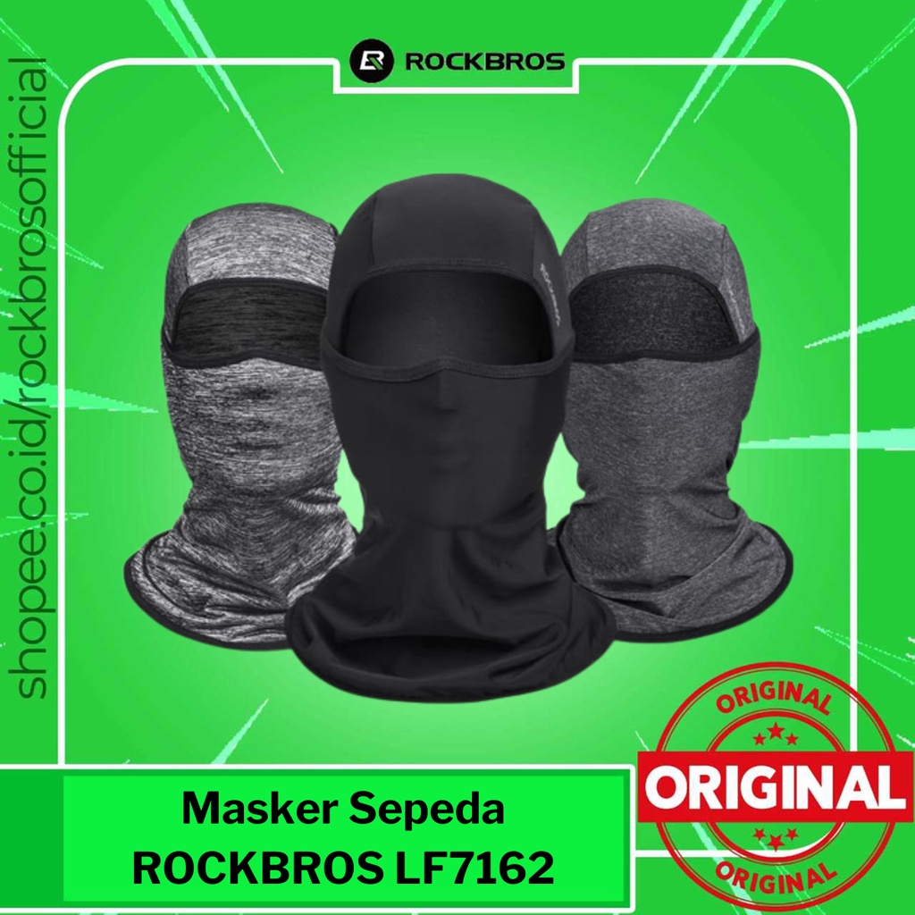 Jual Masker Sepeda Rockbros LF7162 Balaclava Masker Motor Anti UV Scarf ...