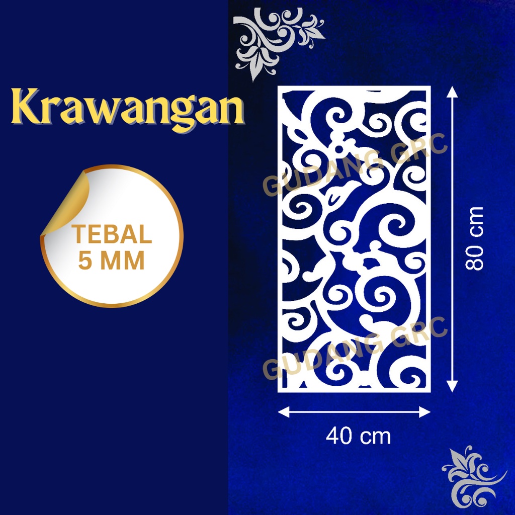 Jual CUTTING PVC BOARD / ORNAMEN PVC FOAM BOARD TEBAL 5MM UKURAN ...