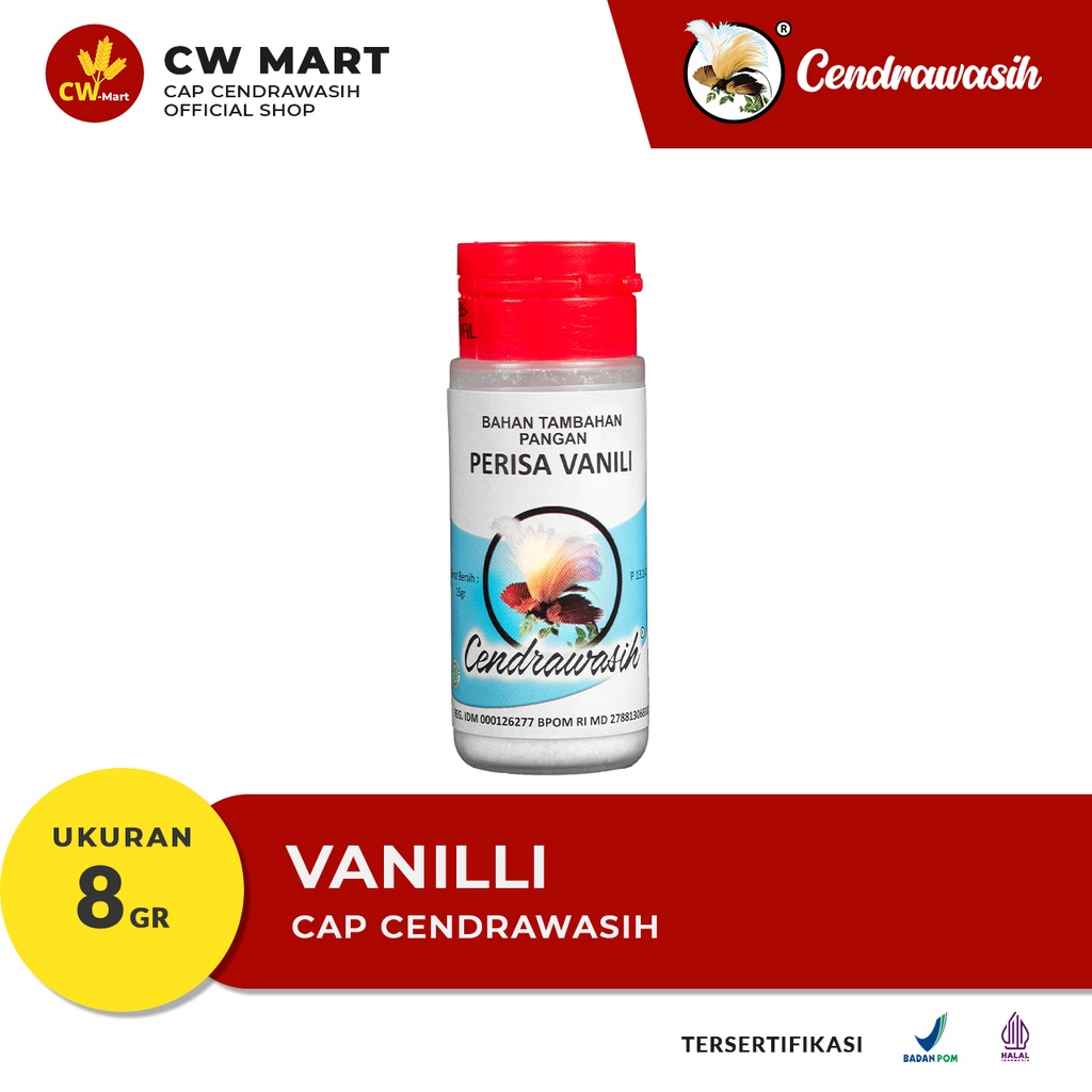 Jual Cap Cendrawasih Perisa Vanilli 8gr | Shopee Indonesia