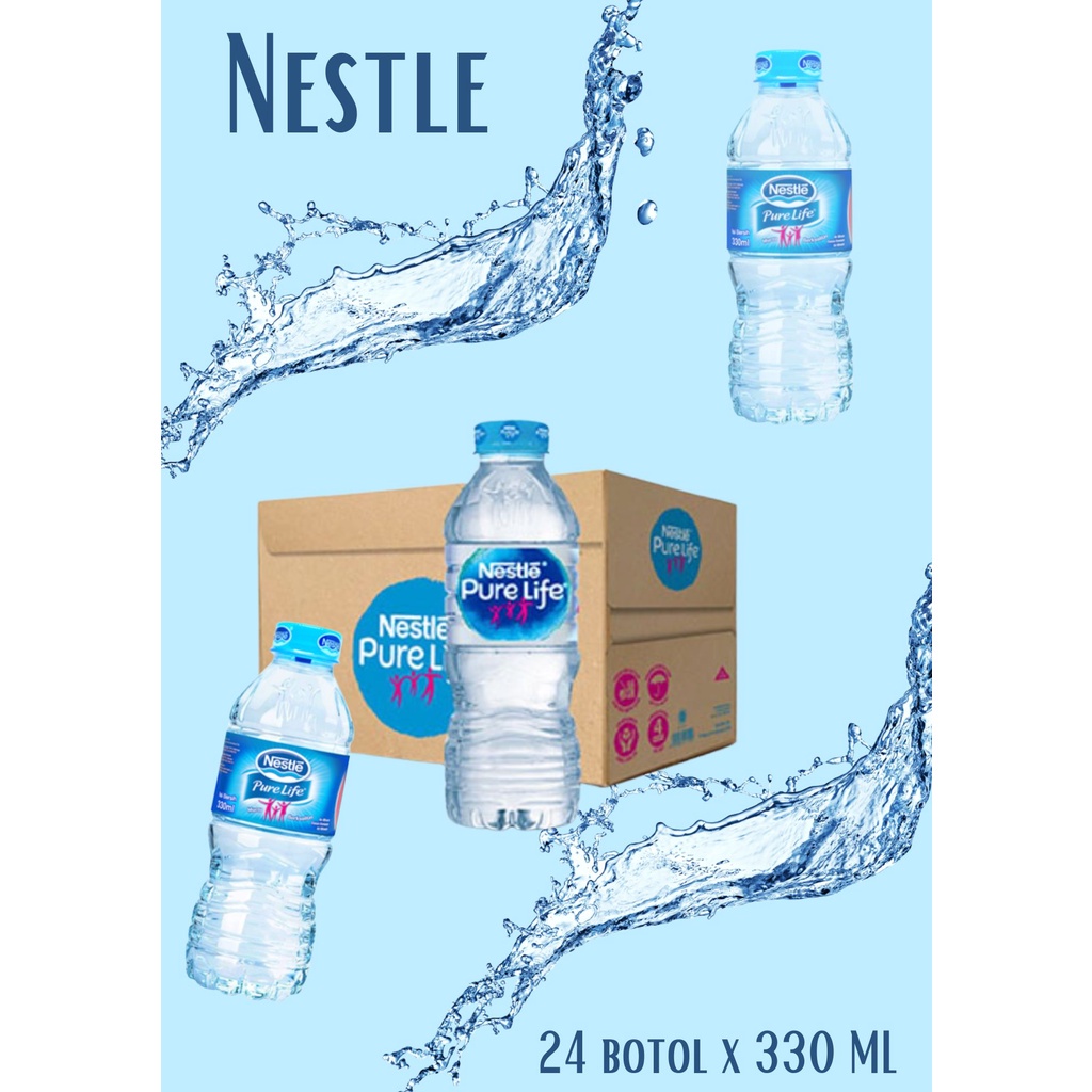 Jual AIR MINERAL NESTLE PURE LIFE 330ml (1 DUS ISI 24 BOTOL) @330ML | Shopee Indonesia