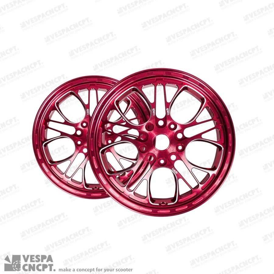 Jual Velg Cnc Forged Luigy Gt5 Red Vespa Sprint Primavera Lx S Gts 946 ...