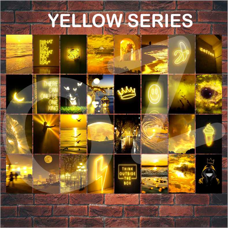 Jual POSTER DINGDING AESTHETIC / POSTER KUNING / POSTER YELLOW / MURAH ...