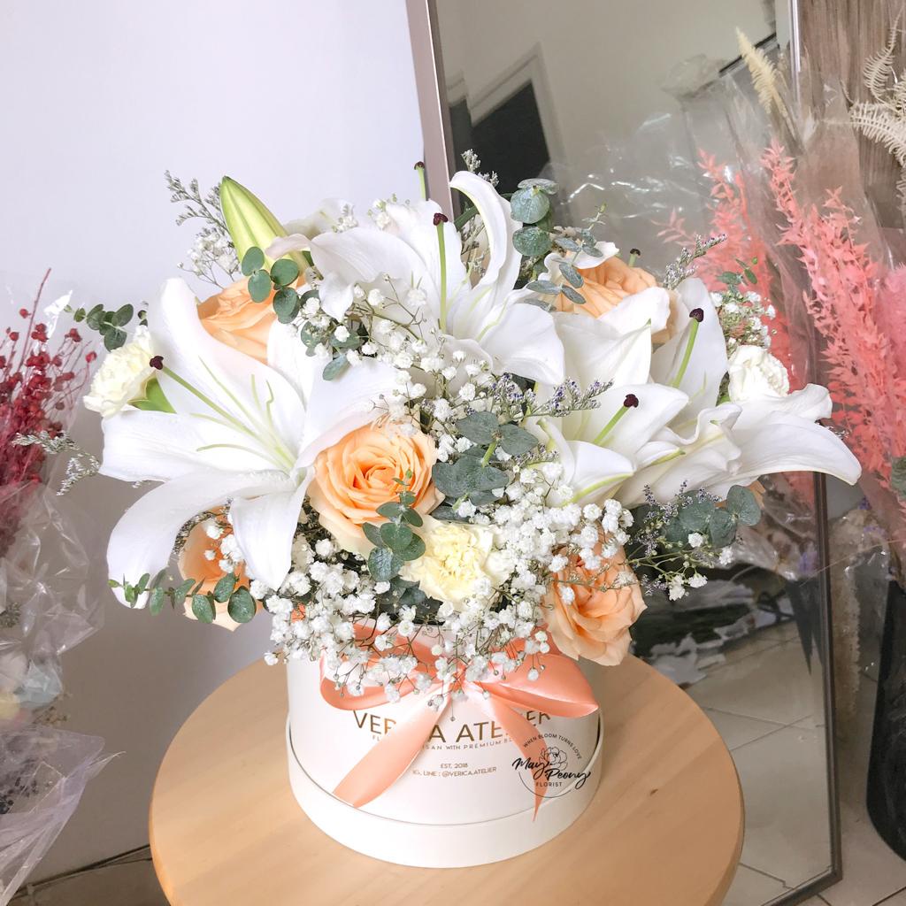 Jual FRESH BLOOM BOX LARGE SIZE - BOX BUNGA BLOOM BOX FLOWER BOX FRESH FLOWER BOX KOTAK BUNGA ...