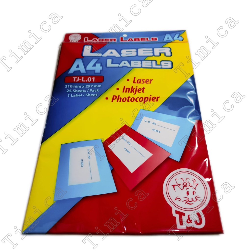 Jual LABEL LASER STICKER TOM & JERRY A4 (25 SHEETS) | Shopee Indonesia