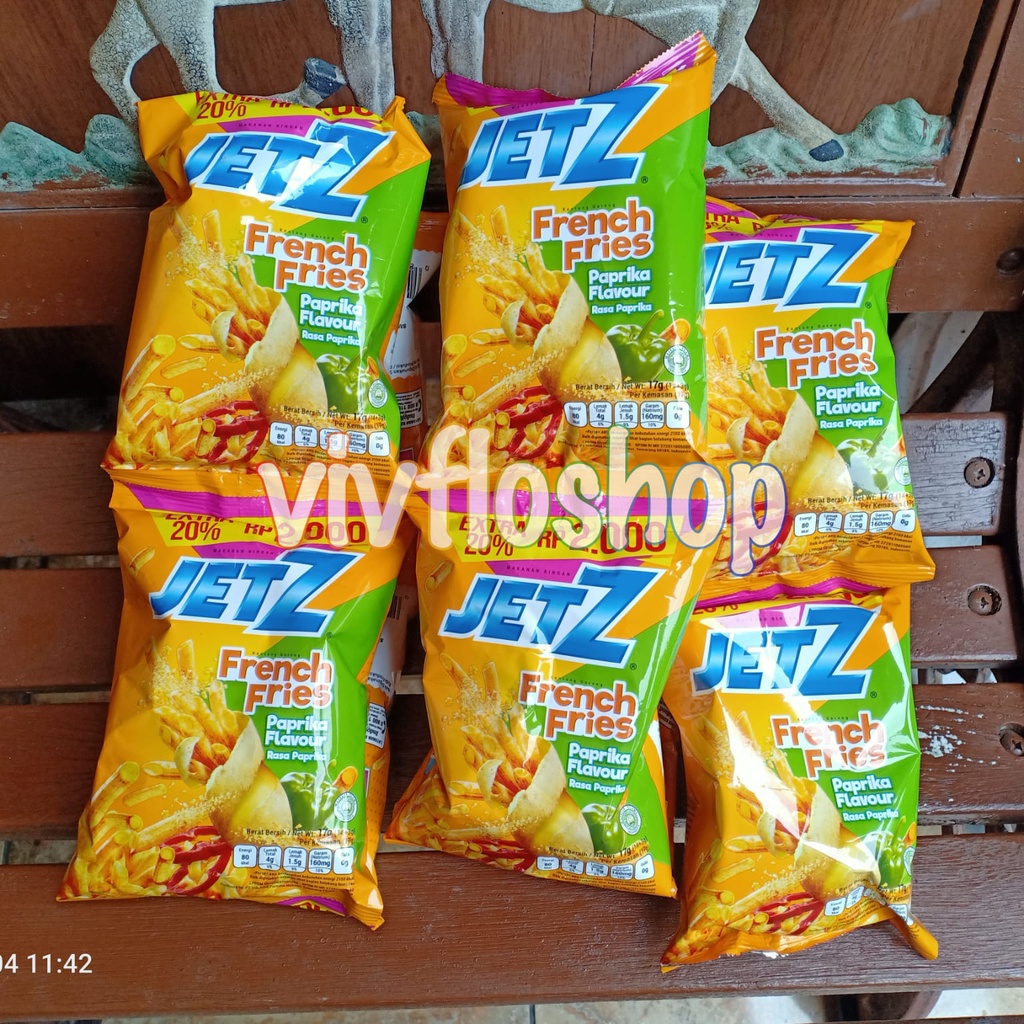 Jual Chiki Jet Z French Fries Paprika (Renceng isi 10) | Shopee Indonesia