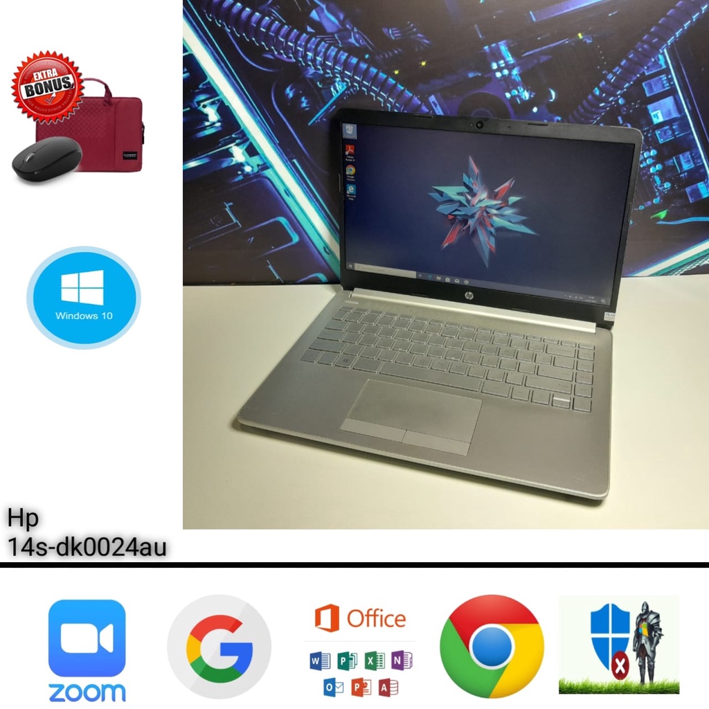 Jual Laptop Hp 14s-dk0024au AMD A9 Ram 4GB SSD 128GB VGA Radeon R5 ...
