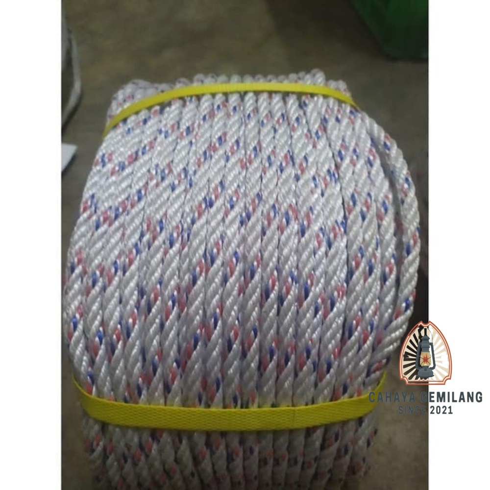 Jual TALI NILON TAMBANG 8MM PUTIH NYLON KOREA / METER ( HARGA PER METER ...