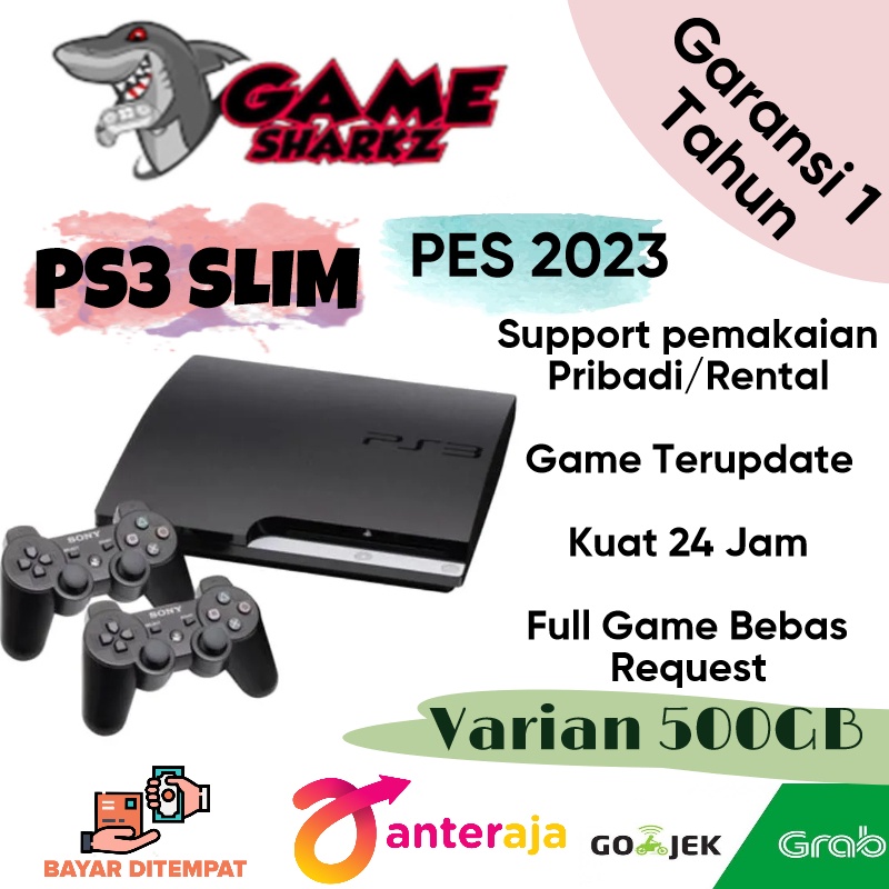 Jual PS3 SLIM HDD 500GB FULL GAMES BEBAS REQU3ST 2 STIK | Shopee Indonesia