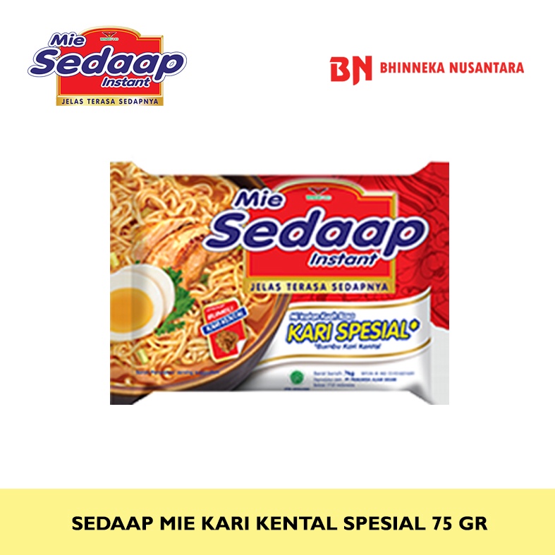 Jual Sedaap Mie Instan Kari Kental Spesial 75 gr | Shopee Indonesia