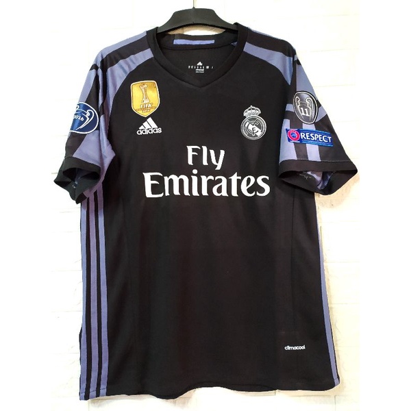 Jual jersey real madrid 2016 3rd defending full patch Ronaldo | Shopee ...