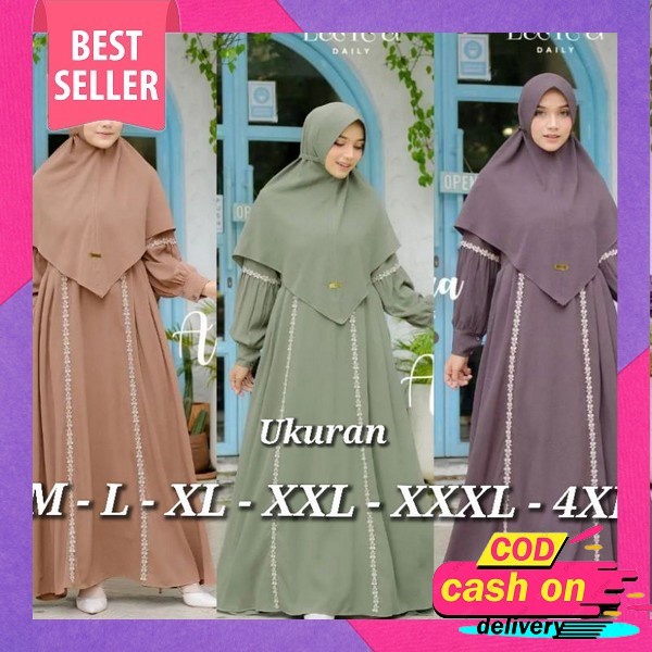 Jual Gamis Terbaru Baju Wanita Rauna Baju Dress Pakaian Muslim Wanita ...