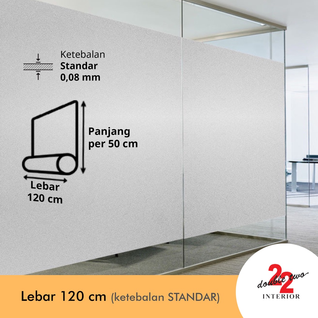 Jual Sandblast POLOS / Sunblast Kaca / Sticker Kaca Es (per 50 cm ...