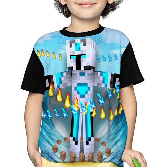 Jual Baju Frost Diamond Minecraft. Kaos Game Minecraf Anak Laki Laki ...