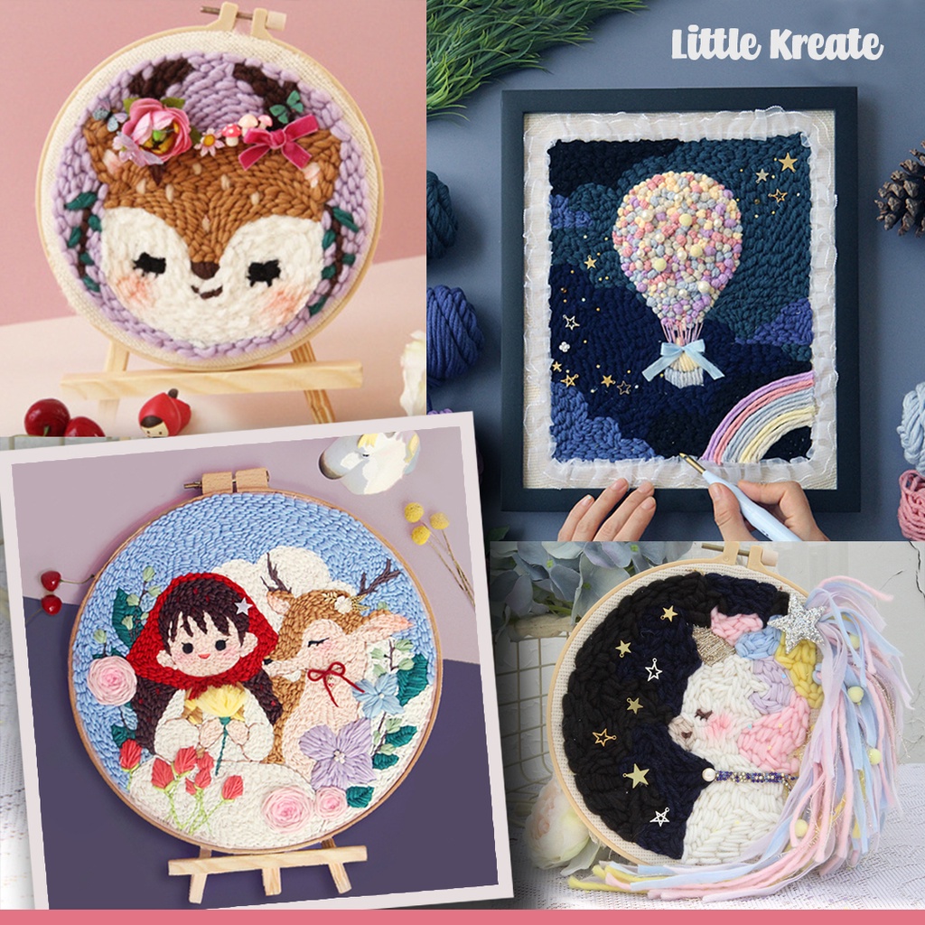 Jual BigPunch#03 Punch Needle Embroidery Kit - Paket Sulam / Menyulam ...