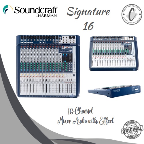 Jual Soundcraft Signature 16 Mixer Audio 16-Channel Original ...