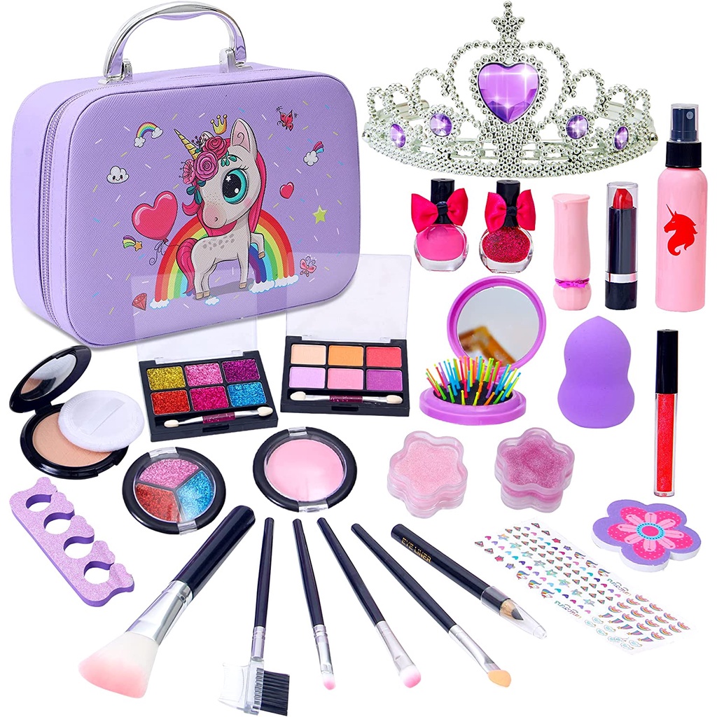 Jual Gaudi Mainan Make Up Anak Perempuan Tidak Beracun 22IN1 Tas ...