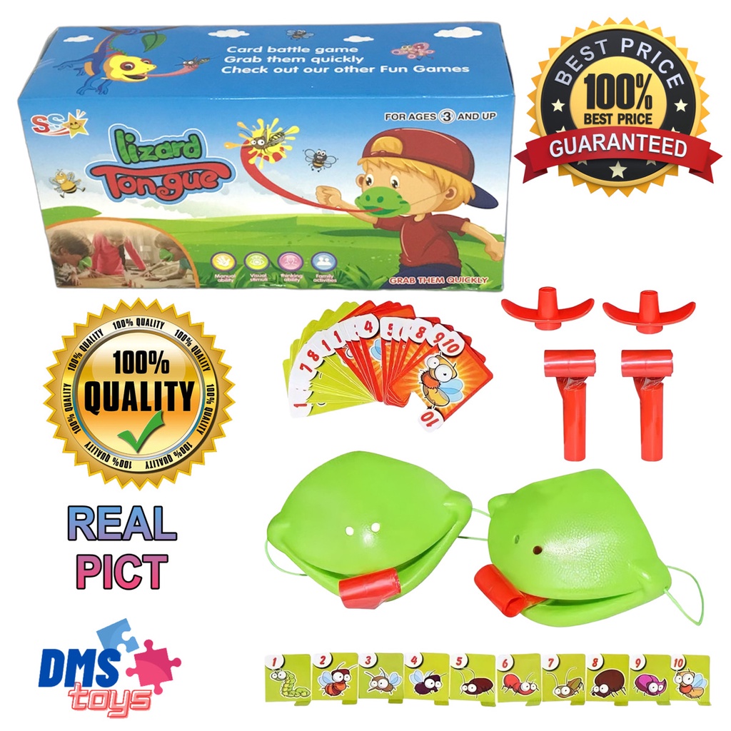 Jual PROMO Mainan Board Game Tic-Tac Lidah Katak Bunglon Tongue Lizard ...