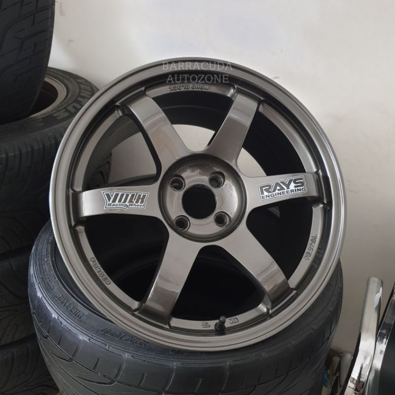 Jual Velg 2nd te37 cadangan serep R 17 lebar 9 pcd 4x100 ring 17 1pcs ...