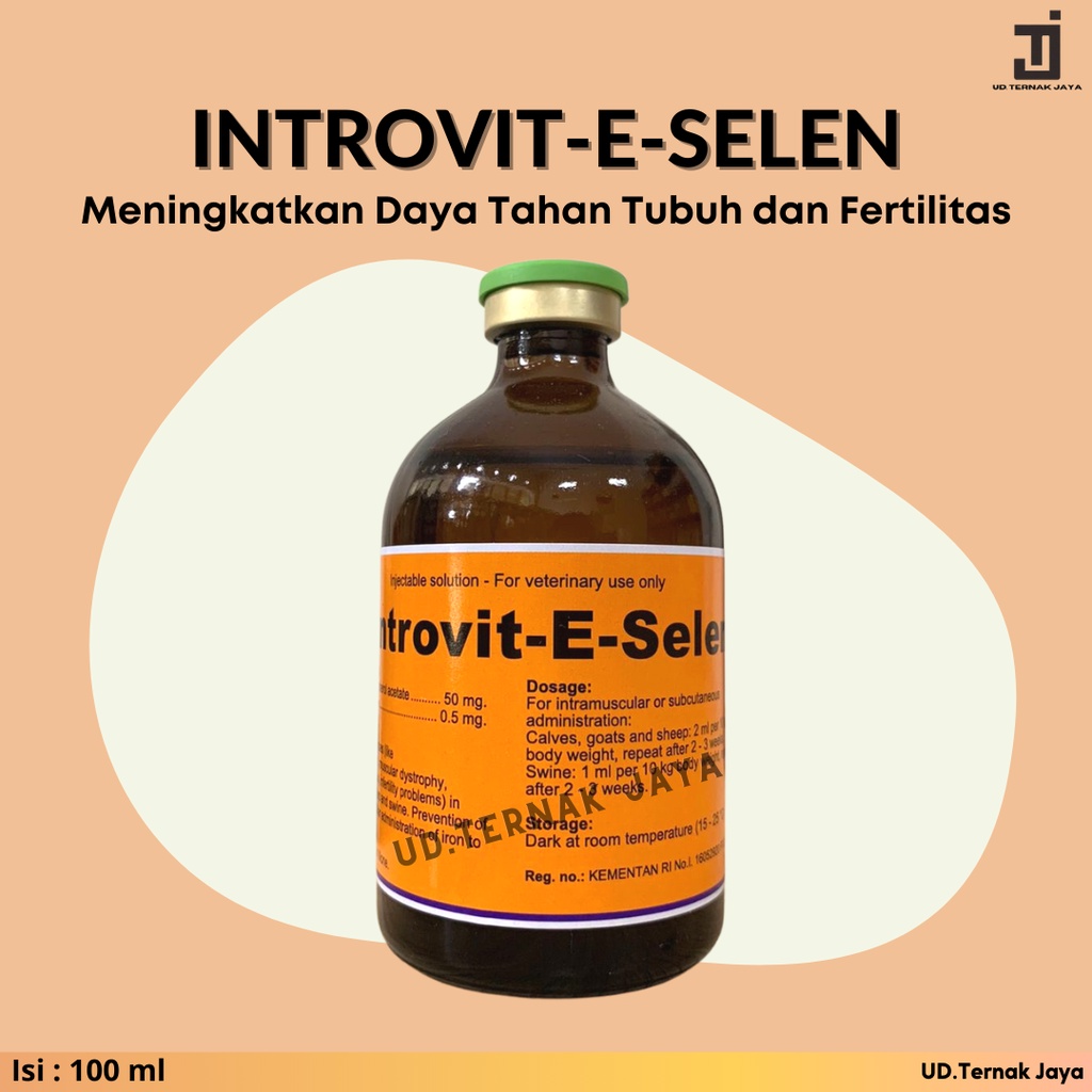Jual Introvit E Selen Injeksi 100 ml Vitamin Meningkatkan Daya Tahan ...