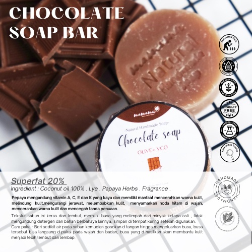 Jual Sabun coklat soap bar bantu menghilangkan bekas luka sabun organik ...