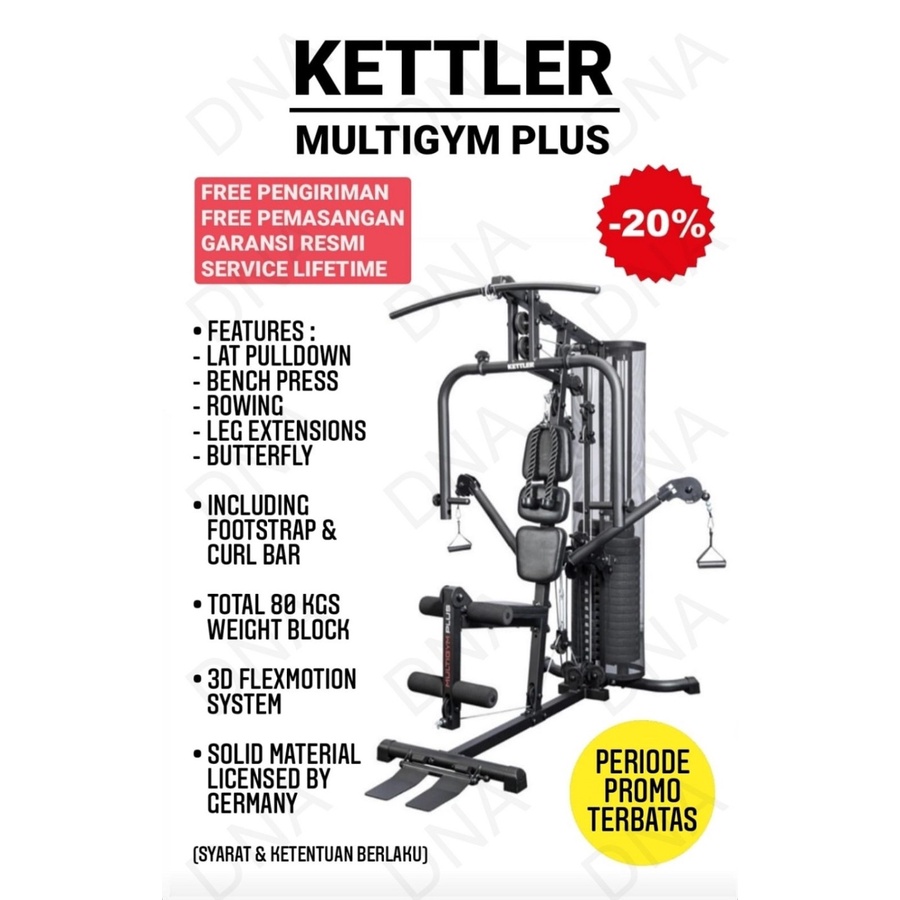 Jual MULTIGYM PLUS Training Station Black KETTLER - ORIGINAL | Shopee ...