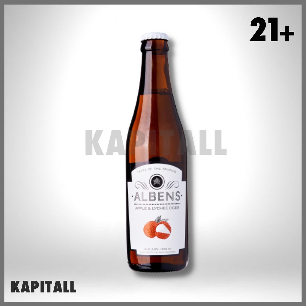 Jual ALBENS LYCHEE APPLE CIDER 330ml | Shopee Indonesia