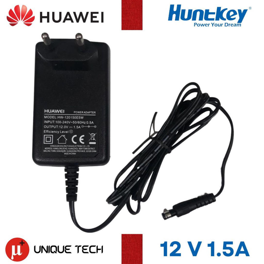 Jual ADAPTOR 12V 1.5A CCTV MODEM ROUTER ONT GPON HUAWEI HUNTKEY ...