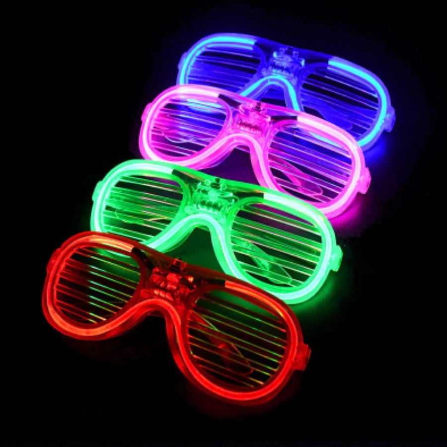Jual Kacamata Dengan Lampu FLASH LED Aneka Warna - kacamata party oval ...