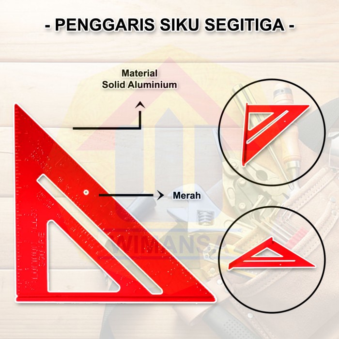 Jual WMS-PENGGARIS SIKU SEGITIGA - PENGGARIS SUDUT | Shopee Indonesia